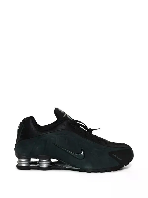 Nike Shox R4 Logo Detail Sneakers - Black