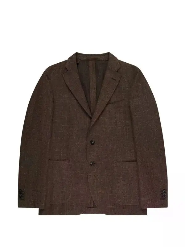 Incotex Mélange-effect Blazer - Brown