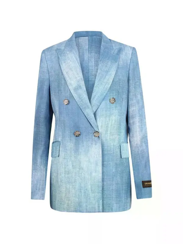 ERMANNO FIRENZE Double-breasted Blazer - Blue