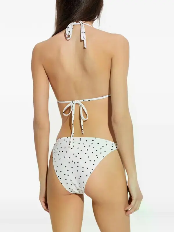 BY MALENE BIRGER Astrida Polka-dot Bikini Bottom - White