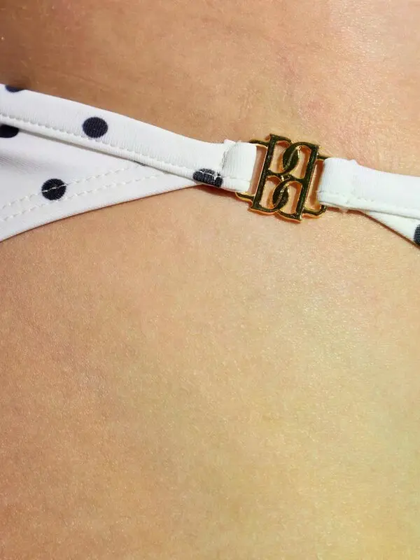 BY MALENE BIRGER Astrida Polka-dot Bikini Bottom - White