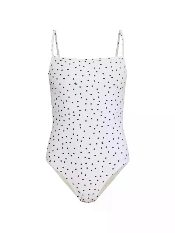 BY MALENE BIRGER Astrid Polka-dot Swimsuit - White