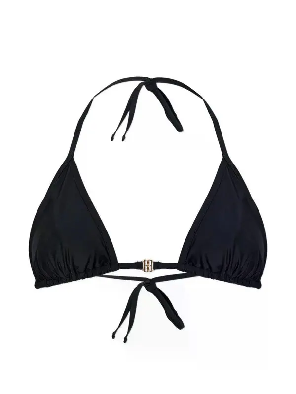 BY MALENE BIRGER Astrida Logo Bikini Top - Black