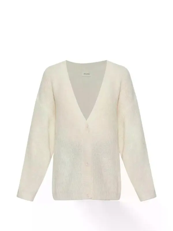 American Vintage V-neck Button Cardigan - Neutrals