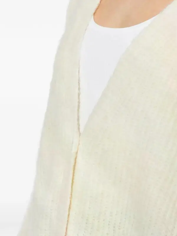American Vintage V-neck Button Cardigan - Neutrals