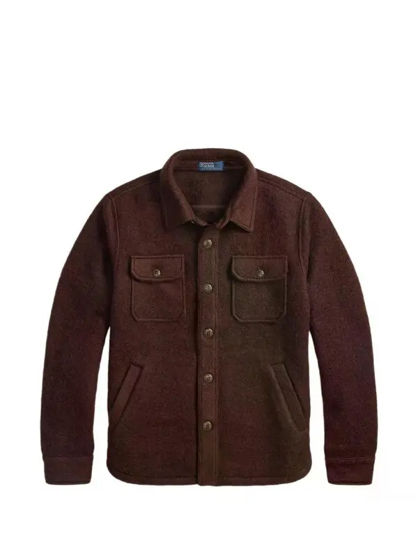 Polo Ralph Lauren Felted Shirt Jacket - Brown