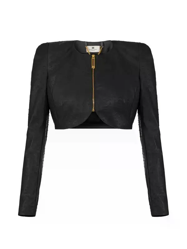 Elisabetta Franchi Zip-front Cropped Jacket