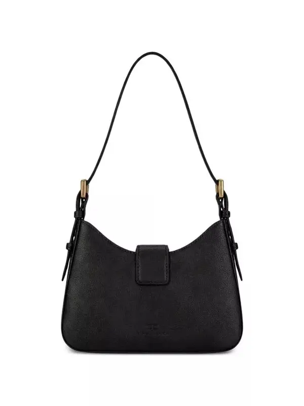 Elisabetta Franchi Small Shoulder Bag With Charm - Black