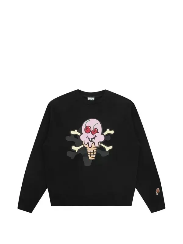 ICECREAM Cones & Bones Crewneck Sweatshirt - Black
