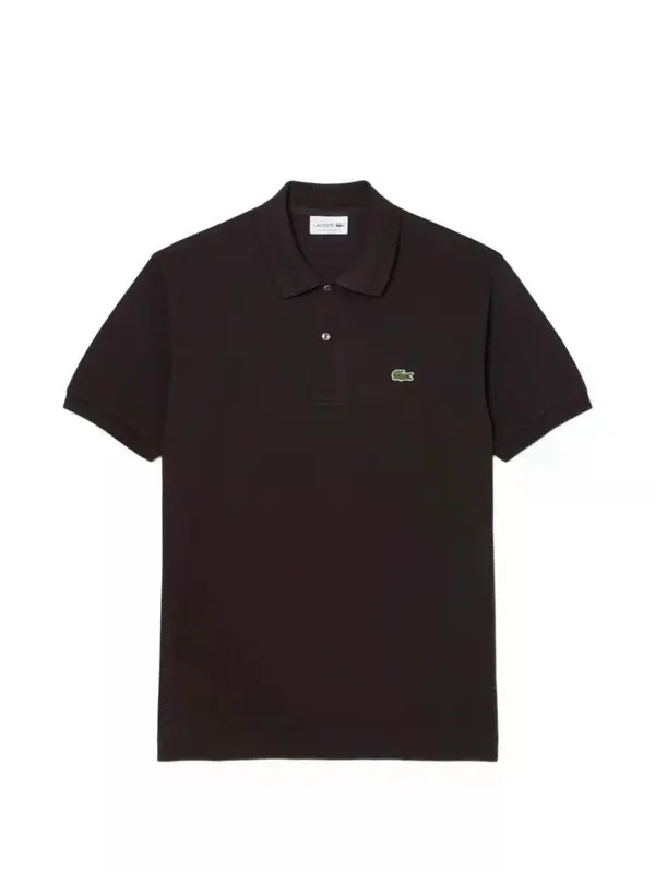 Lacoste Original Buttoned Cotton Polo Shirt - Brown