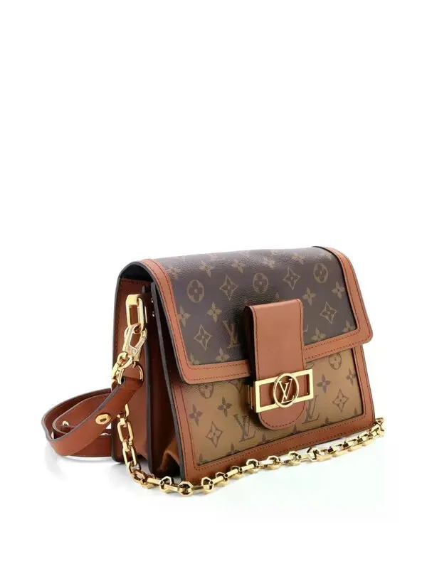 LOUIS VUITTON Dauphine Reverse Monogram Canvas Mm Shoulder Bag