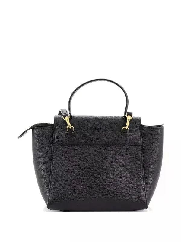 Celine Belt Bag Textured Leather Nano Shoulder Bag - Black
