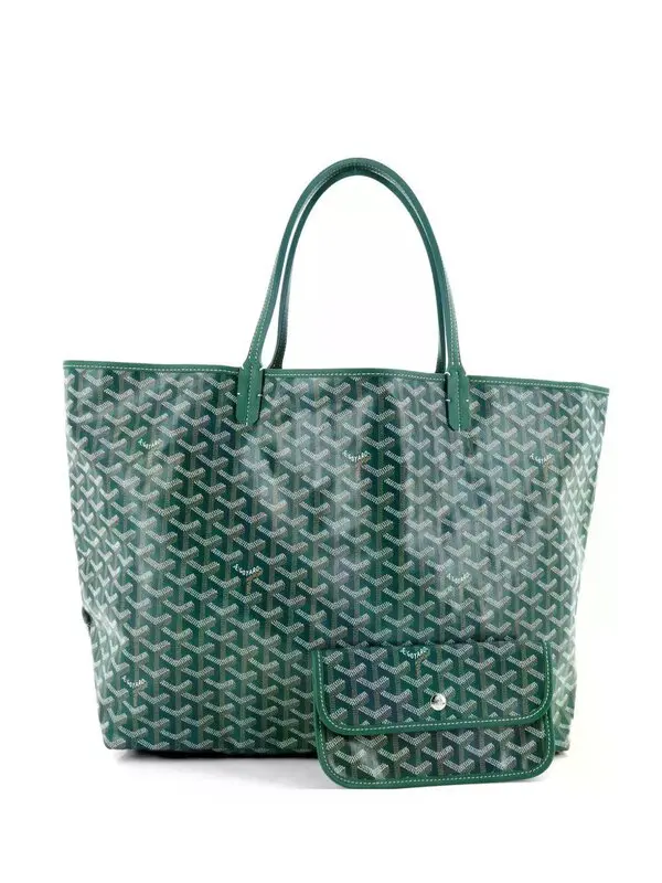 Goyard Saint Louis Coated Canvas Gm Tote Bag - Green