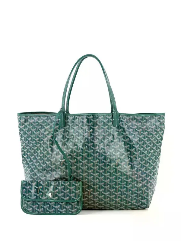 Goyard Saint Louis Coated Canvas Gm Tote Bag - Green