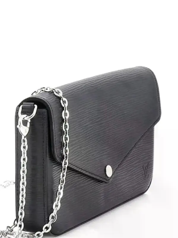 LOUIS VUITTON Felicie Pochette Epi Leather Crossbody Bag - Black