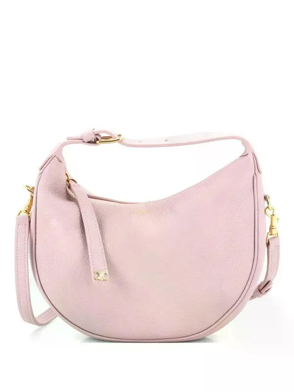 Celine Lulu Bag Leather Teen Hobo Bag - Pink