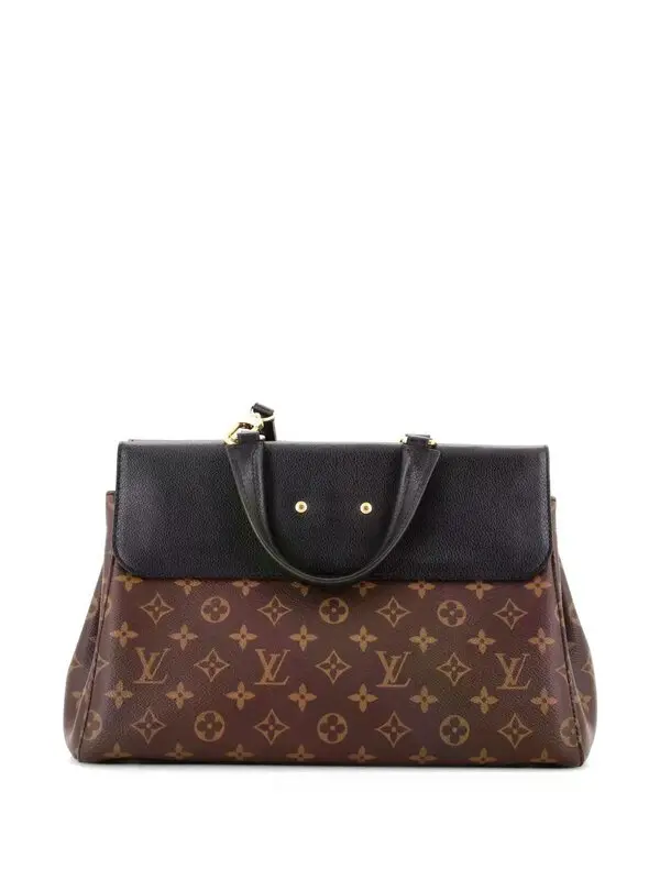 LOUIS VUITTON Venus Handbag Monogram Canvas And Leather Satchel - Black
