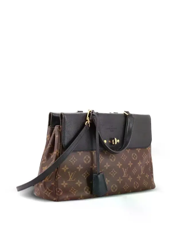 LOUIS VUITTON Venus Handbag Monogram Canvas And Leather Satchel - Black