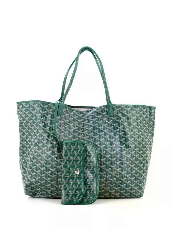 Goyard Saint Louis Coated Canvas Gm Tote Bag - Green