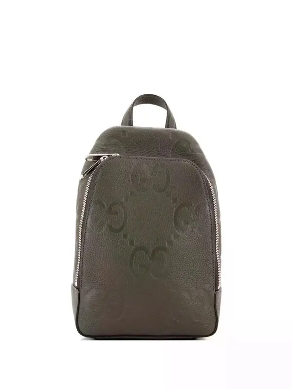 Gucci Sling Bag Jumbo Gg Embossed Leather Backpack