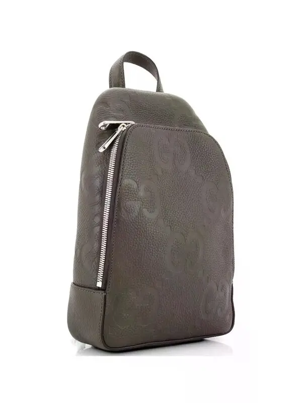 Gucci Sling Bag Jumbo Gg Embossed Leather Backpack