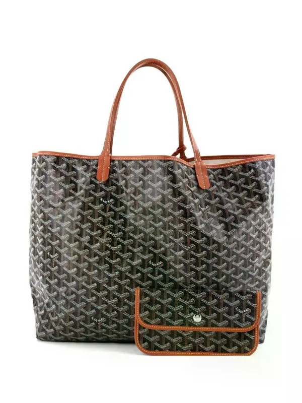 Goyard Saint Louis Coated Canvas Gm Tote Bag - Brown