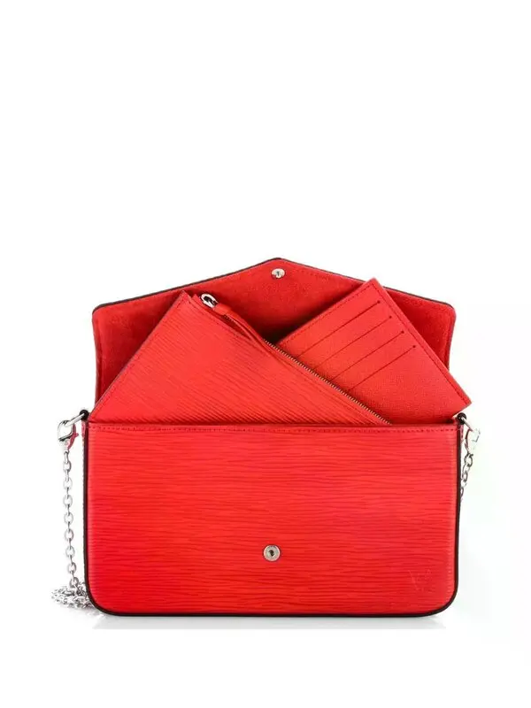 LOUIS VUITTON Felicie Pochette Epi Leather Crossbody Bag - Red