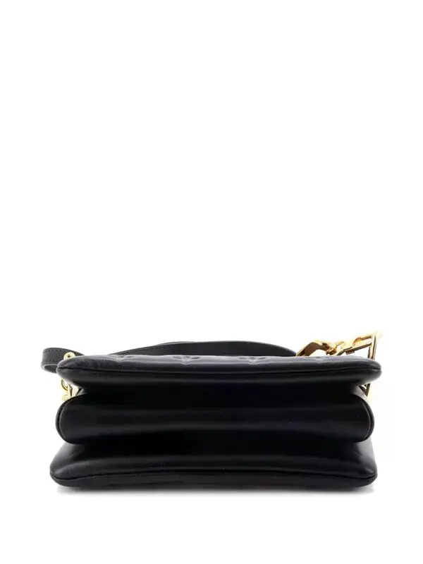 LOUIS VUITTON Coussin Bb Crossbody Bag Monogram Embossed Lambskin - Black