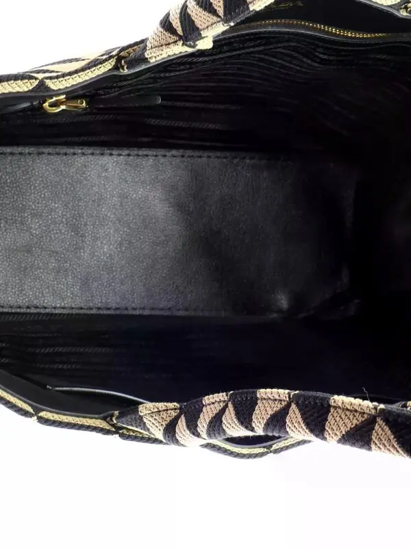 Prada Symbole Jacquard Large Tote Bag - Brown