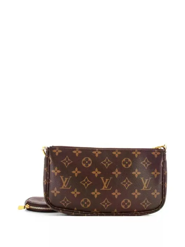 LOUIS VUITTON Multi Pochette Accessoires Monogram Canvas Crossbody Bag - Brown