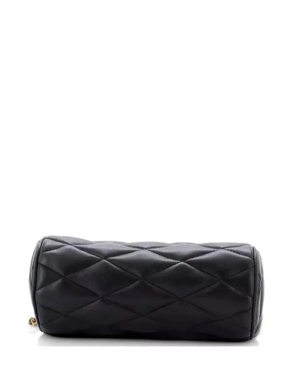 Saint Laurent Sade Tube Bag Quilted Leather Small Shoulder Bag - Black