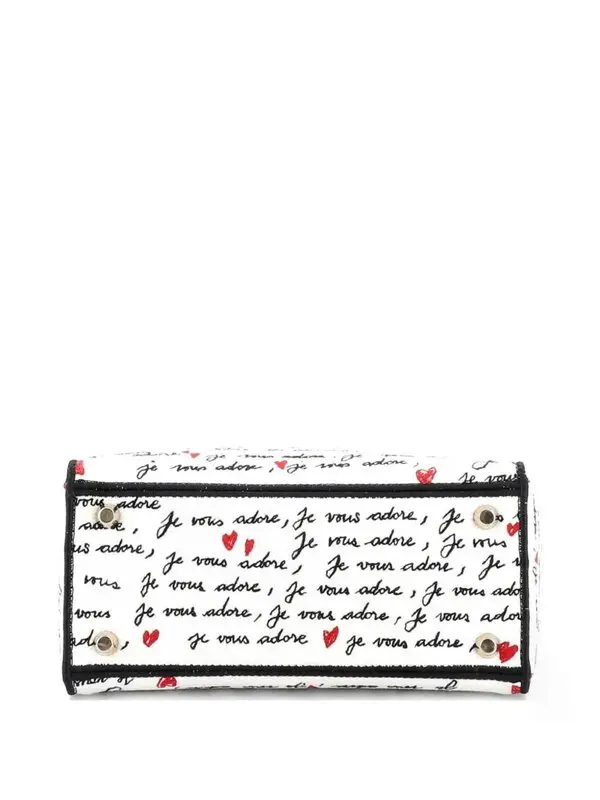 Dior Lady D-lite Embroidered Canvas Satchel - Multicolour