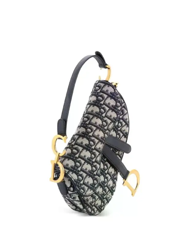 Dior Saddle Handbag Oblique Canvas Mini Shoulder Bag