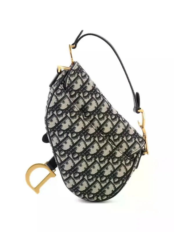Dior Saddle Handbag Oblique Canvas Mini Shoulder Bag