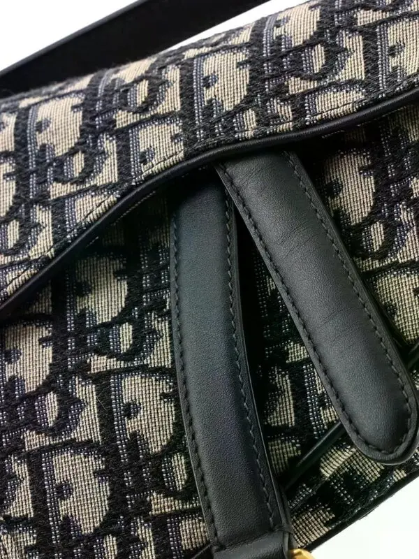 Dior Saddle Handbag Oblique Canvas Mini Shoulder Bag