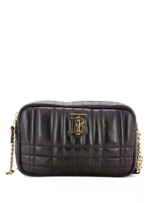 Burberry Lola Camera Bag Quilted Leather - Black