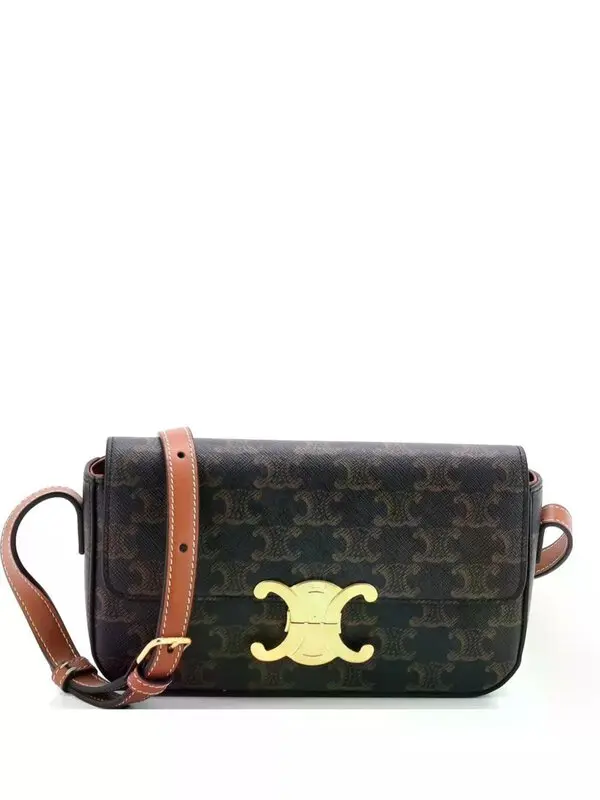 Celine East-west Triomphe Coated Canvas Shoulder Bag