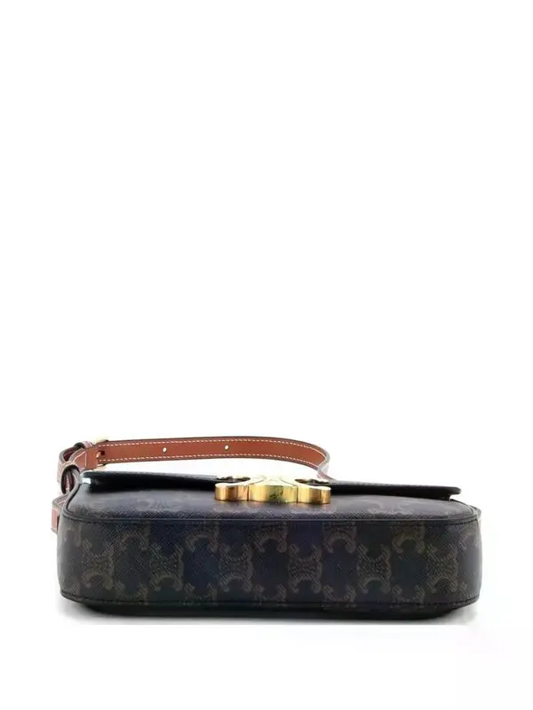 Celine East-west Triomphe Coated Canvas Shoulder Bag