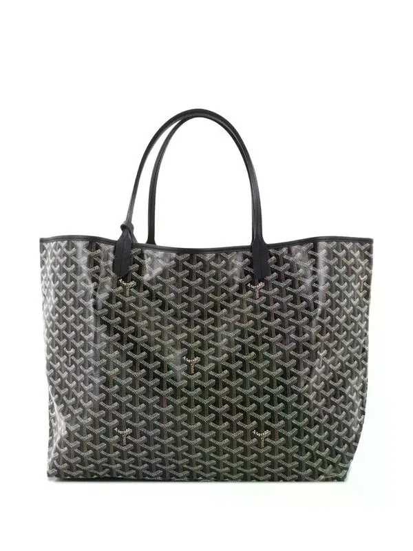 Goyard Saint Louis Coated Canvas Gm Tote Bag - Black
