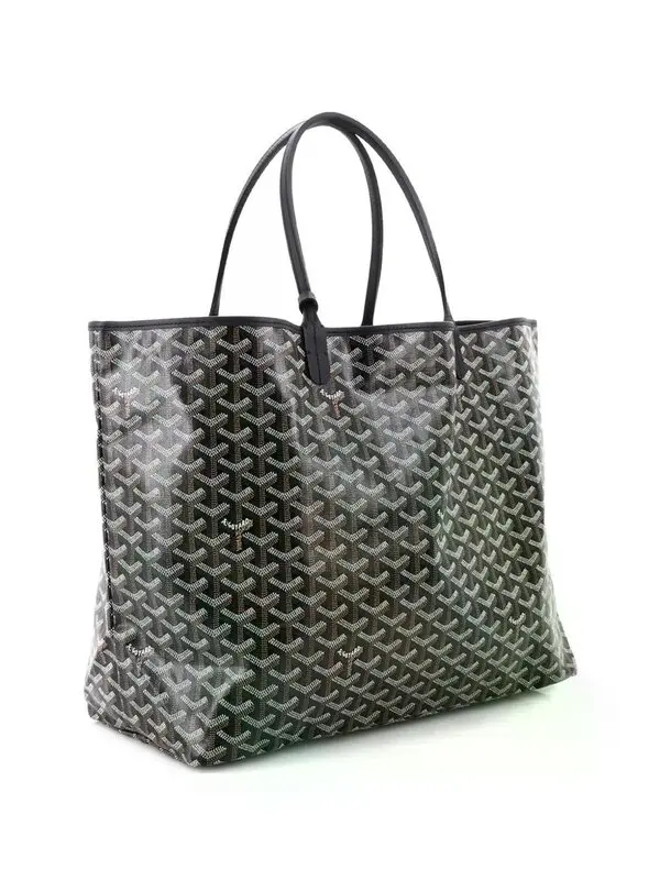 Goyard Saint Louis Coated Canvas Gm Tote Bag - Black