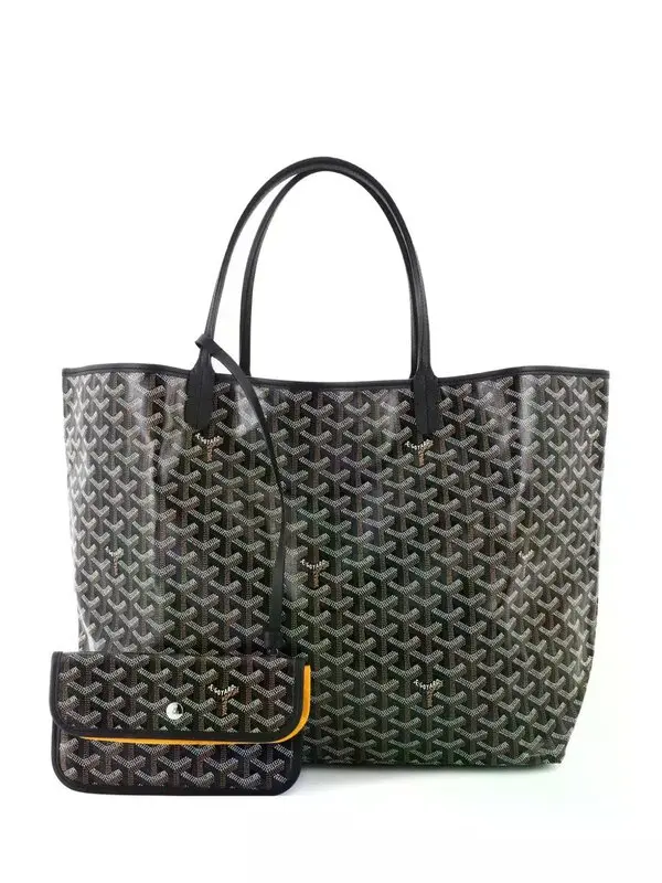 Goyard Saint Louis Coated Canvas Gm Tote Bag - Black