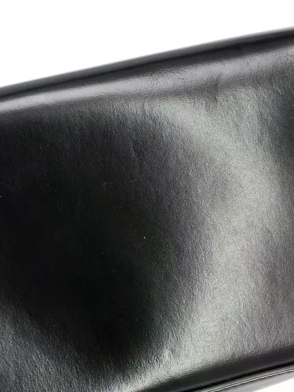 Celine Triomphe East-west Smooth Calfskin Shoulder Bag - Black
