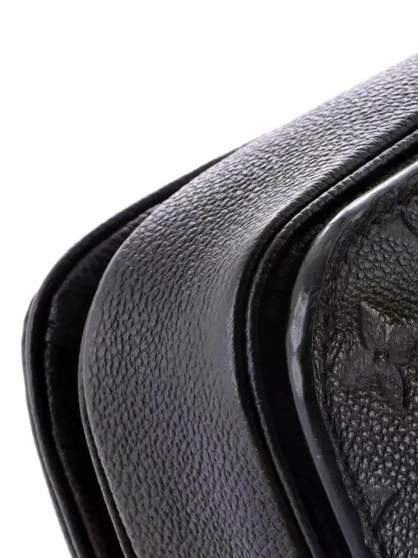 LOUIS VUITTON Pochette Metis Monogram Empreinte Leather Crossbody Bag - Black