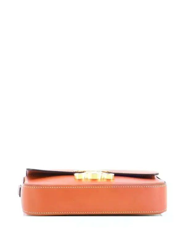 Celine Triomphe East-west Smooth Calfskin Shoulder Bag - Brown