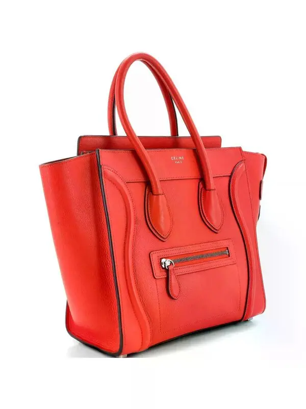 Celine Luggage Bag Grainy Leather Micro Tote