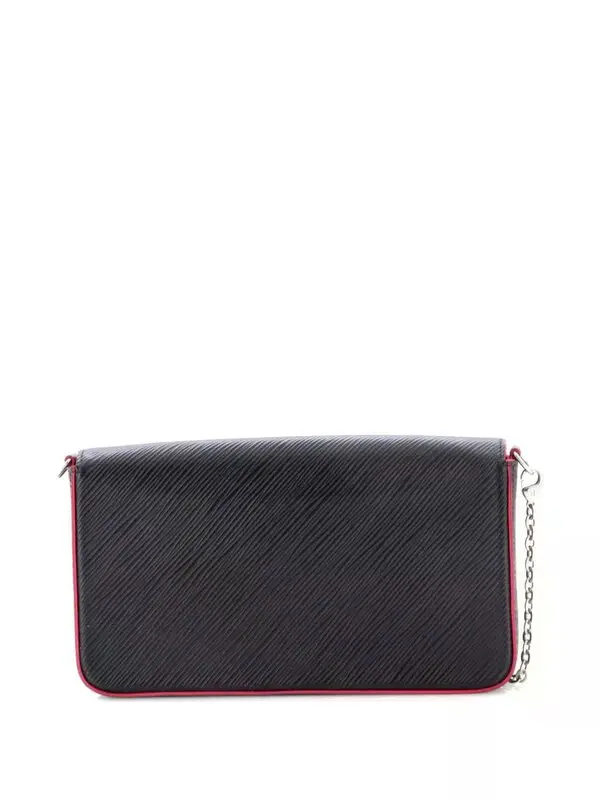 LOUIS VUITTON Felicie Pochette Epi Leather Crossbody Bag - Black