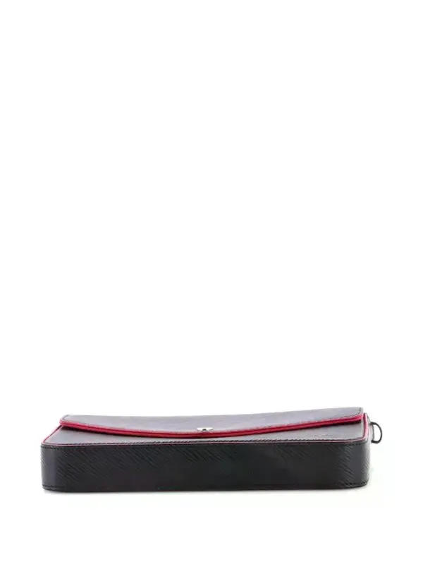 LOUIS VUITTON Felicie Pochette Epi Leather Crossbody Bag - Black