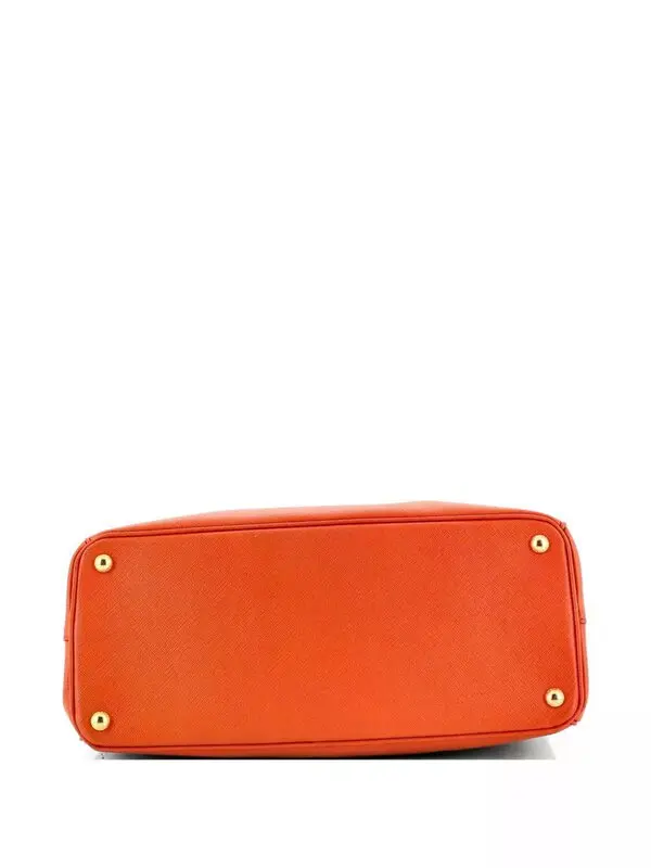 Prada Lux Saffiano Leather Large Tote Bag - Orange