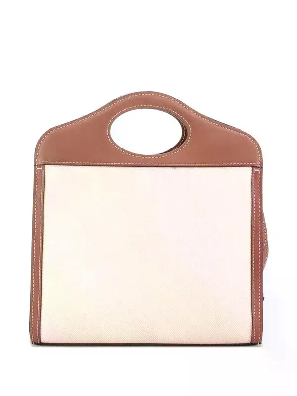 Burberry Logo Pocket Tote With Mini Crossbody Bag - Brown