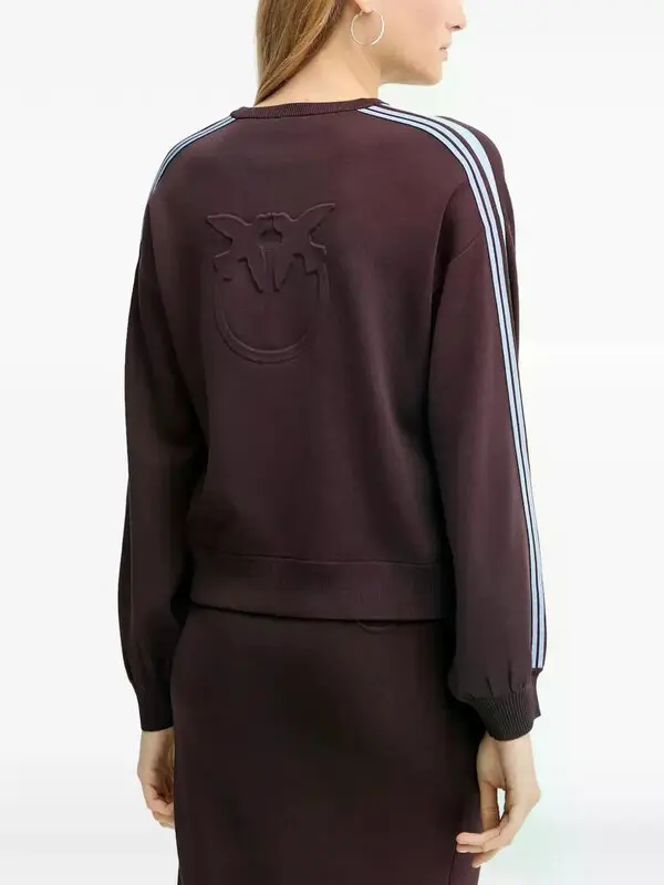 Pinko Stripe Detail Sweatshirt - Brown